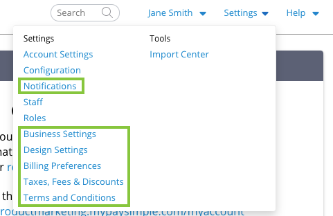 Understanding Invoice Settings