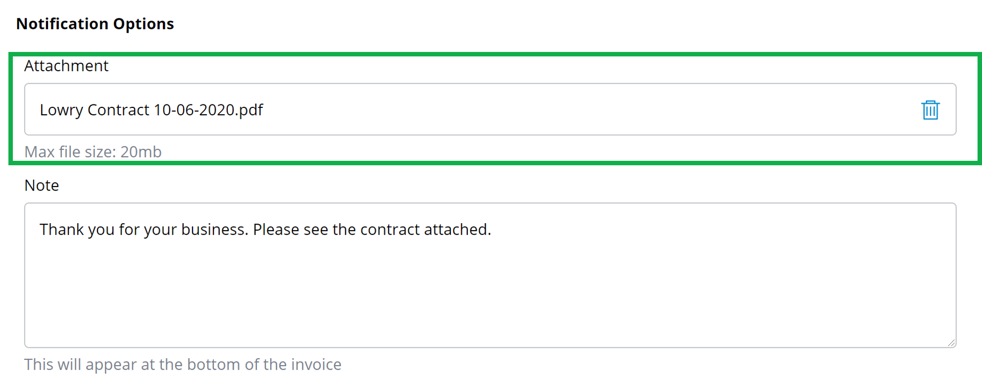 How To: Attach Files to Online Invoices